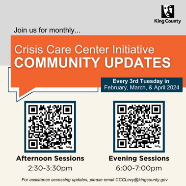Crisis Care Centers Initiative - King County, Washington