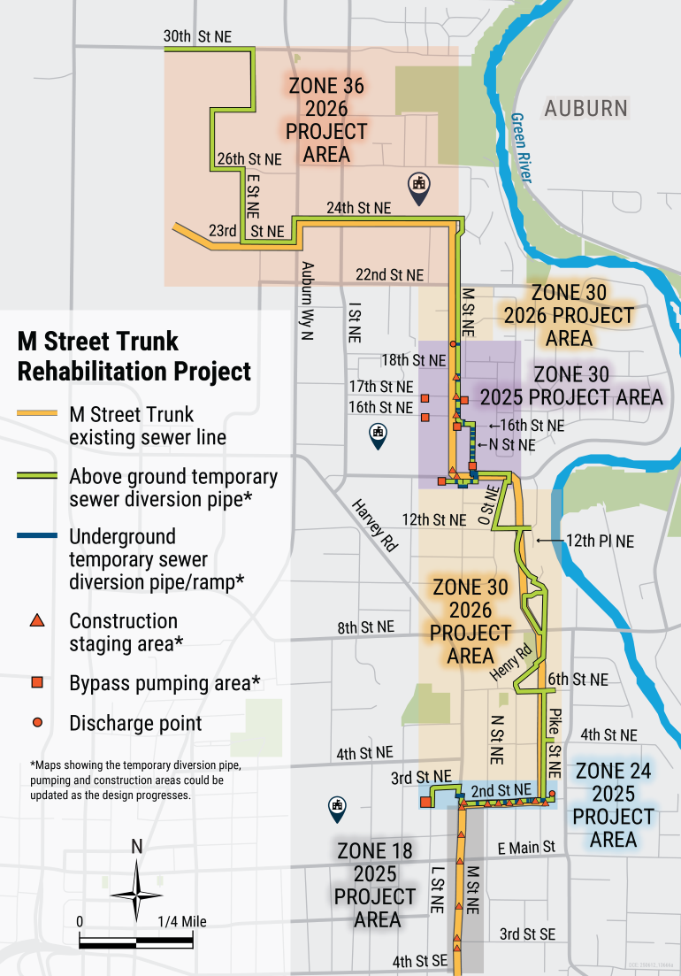 M Street Trunk rehabilitation - King County, Washington
