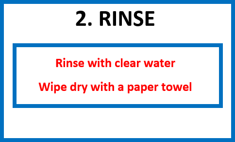 Clean, rinse, sanitize and disinfect labels to print - King County ...