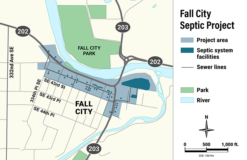 Fall City on-site community septic system - King County, Washington