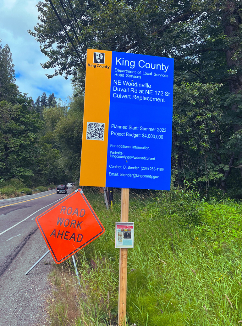 NE Woodinville Duvall Road at NE 172nd Street Culvert Replacement Project - King County, Washington