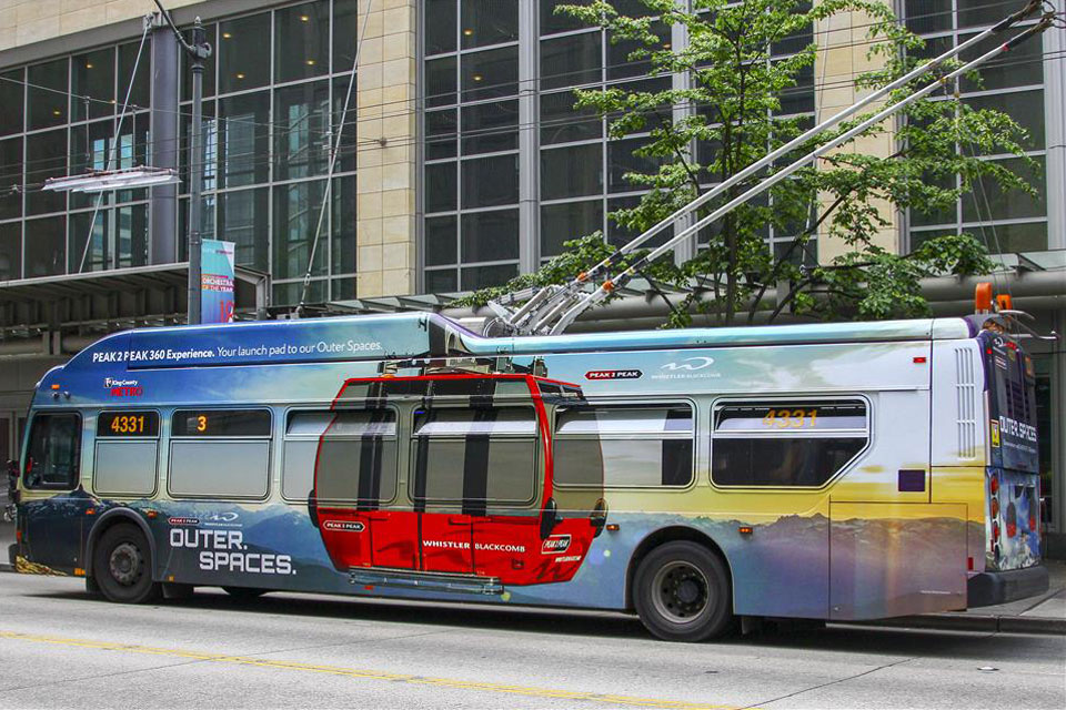 Advertising on Metro buses - King County, Washington