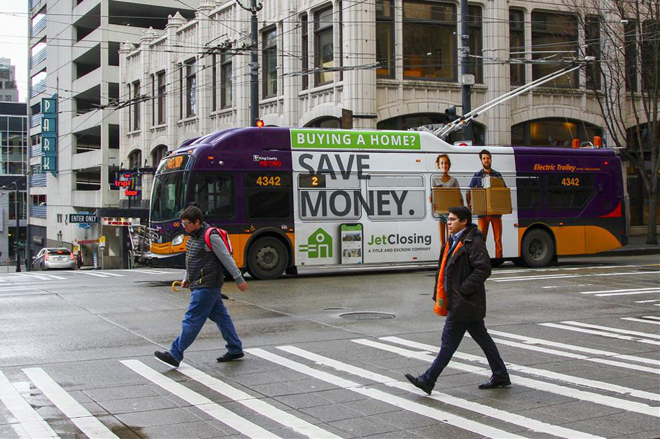 Advertising on Metro buses - King County, Washington